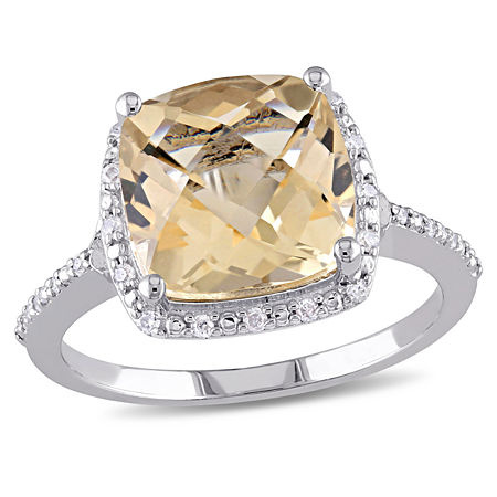 Click here for Womens 1/10 CT. T.W. Genuine Yellow Citrine Sterli... prices