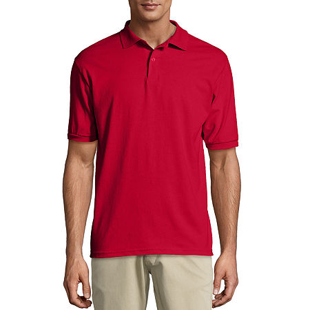 Click here for Hanes Ecosmart Mens Regular Fit Short Sleeve Polo... prices