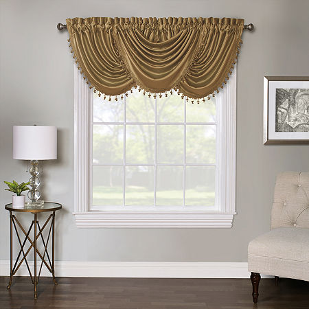 Click here for Regal Home Regency Rod Pocket Waterfall Valance  O... prices