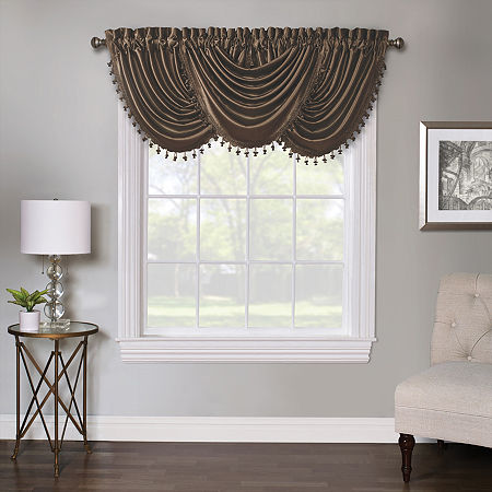 Click here for Regal Home Regency Rod Pocket Waterfall Valance  O... prices