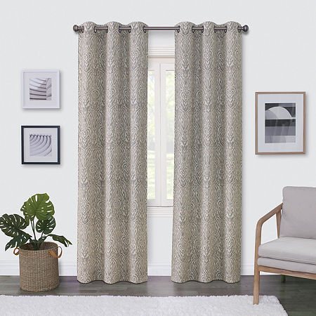 Click here for Regal Home Surfaces Ikat Damask Grommet Top Light-... prices