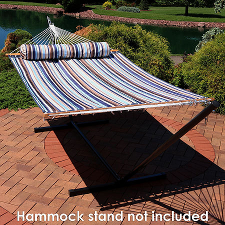 Click here for Two-Person Quilted Fabric Hammock with Spreader Ba... prices