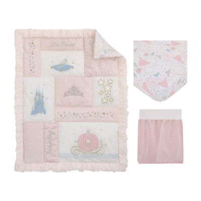 Disney Collection 3-pc. Princess Crib Bedding Set, Color: Pink - JCPenney