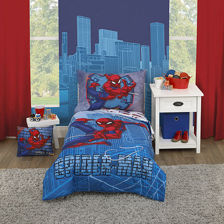 Click here for Spiderman 4-pc. Toddler Bedding Set  One Size  Blu... prices