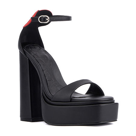 Womens Olivia Miller Amour Platform Dress Sandals