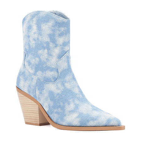 Click here for Womens Olivia Miller Blur Western Ankle Boots prices