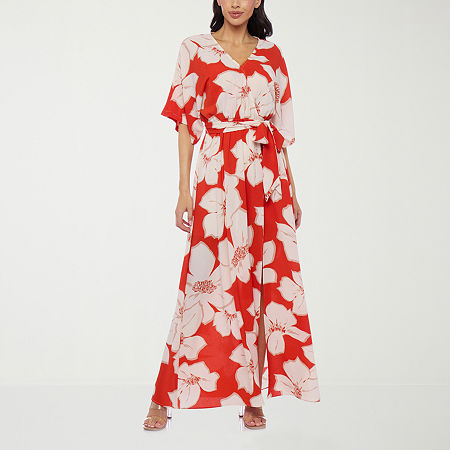 Click here for Premier Amour Womens 3/4 Sleeve Floral Maxi Dress... prices