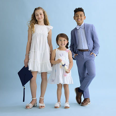 Click here for Bonnie Jean Girls Sleeveless Flutter A-Line Dress... prices