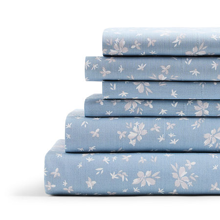 Click here for Home Expressions Cool And Crisp 6pc Cotton Percale... prices