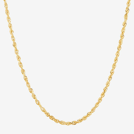 Click here for Womens 14K Gold 22 Inch Rope Chain Necklace  One S... prices