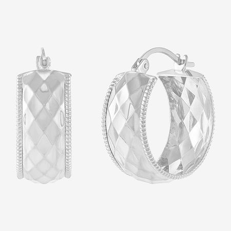 Click here for Womens 10K Gold 22mm Hoop Earrings  One Size  Whit... prices