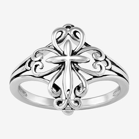 Click here for Cross Womens Sterling Silver Cross Cocktail Ring... prices