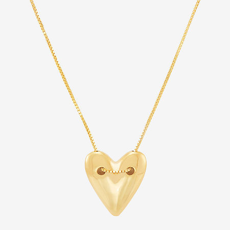 Click here for Limited Quantities! Womens 14K Gold Heart 18 Inch... prices