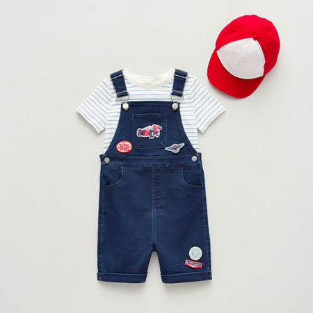 Click here for Little Lad Toddler Boys 3-pc. Shortall Set  2t  Bl... prices