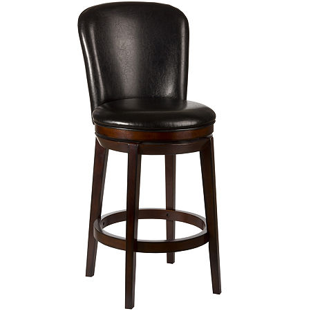 Click here for Mendenhall Upholstered Swivel Barstool with Back... prices