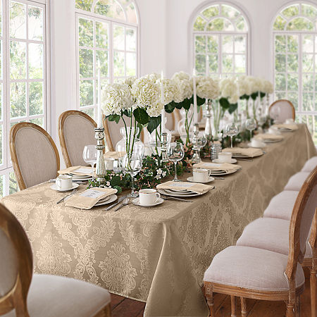 Elrene Barcelona Tablecloth  60 x 120 - Beige (Ecr