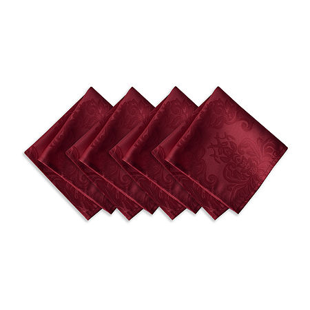 Click here for Elrene Barcelona Napkins  Set of 4 - Burgundy prices