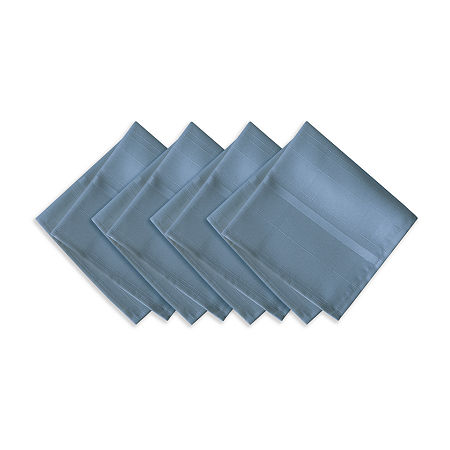 Elrene Elegance Plaid Damask Napkins  Set of 4