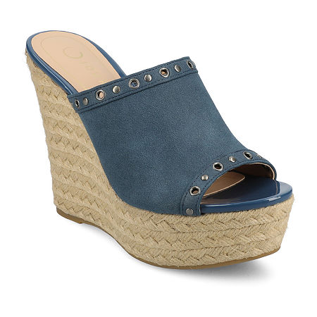 Click here for Journee Collection Womens Yari Wedge Sandals  10 M... prices