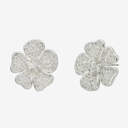 Click here for Sparkle Allure Cubic Zirconia 16.9mm Flower Stud E... prices