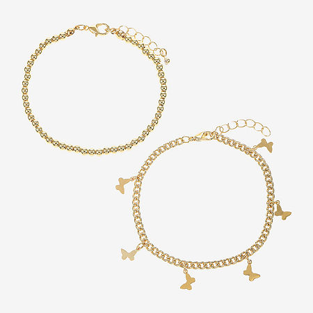 Click here for Sparkle Allure Womens 2-pc. 14K Gold Over Brass Br... prices