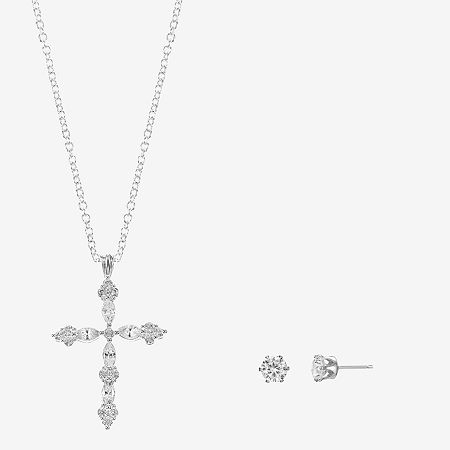 Click here for Sparkle Allure Womens Cubic Zirconia Pure Silver O... prices