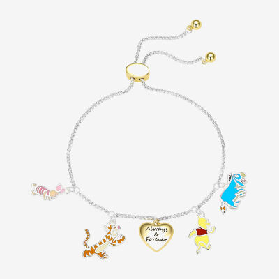 Disney Classics Womens 10K Gold Over Brass Pure Silver Over Brass Heart ...