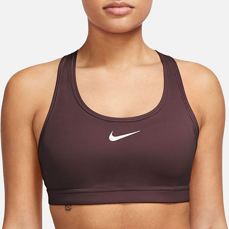 Click here for Nike Womens Swoosh Padded Sports Bra - Burgundy Cr... prices