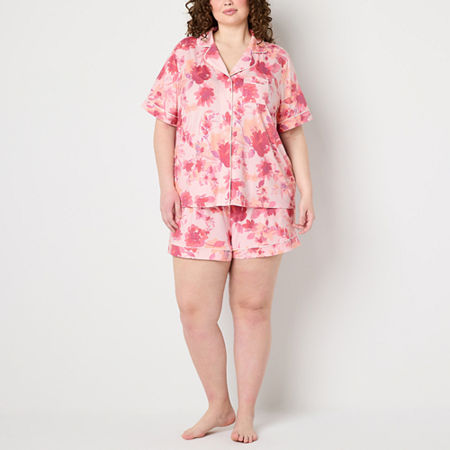 Click here for Ambrielle Womens Short Sleeve 2-pc. Plus Pajama Se... prices