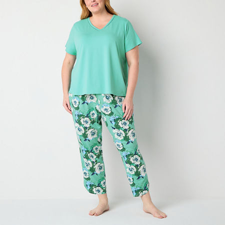 Click here for Liz Claiborne Womens V-Neck Short Sleeve 2-pc. Plu... prices