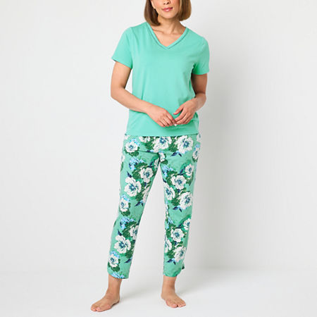 Click here for Liz Claiborne Womens V-Neck Short Sleeve 2-pc. Paj... prices