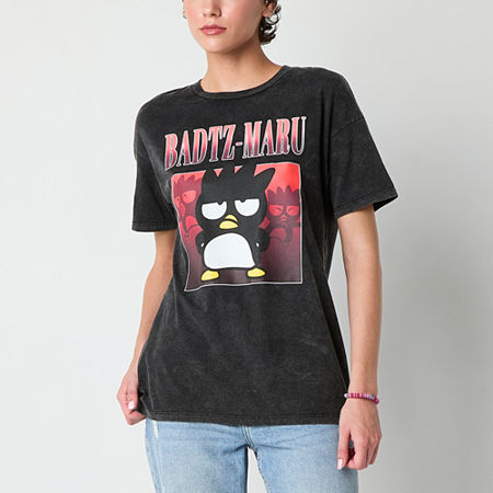 Click here for Badtz-Maru Boyfriend Tee Womens Crew Neck Short Sl... prices