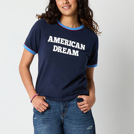 Click here for American Dream Womens Crew Neck Short Sleeve Loose... prices