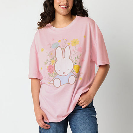 Click here for New World Miffy Floral Oversized Tee Womens Crew N... prices