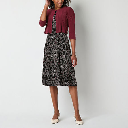 Click here for Danny & Nicole Womens Leaf Midi Jacket Dress  Medi... prices