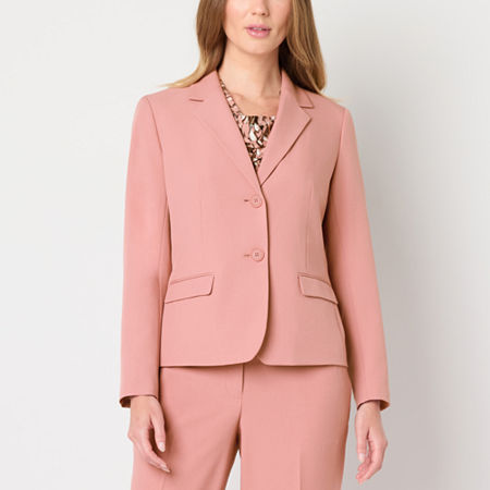 Black Label by Evan-Picone Womens Classic Fit Suit Jacket  4  Pink