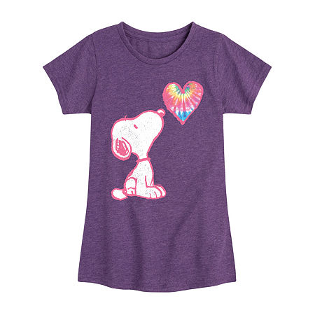 Click here for Big Kid Girls Crew Neck Short Sleeve Peanuts T-Shi... prices