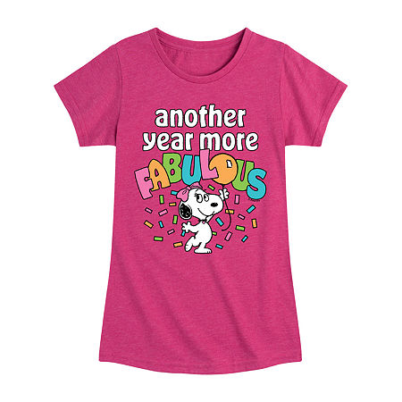 Click here for Big Kid Girls Crew Neck Short Sleeve Peanuts T-Shi... prices