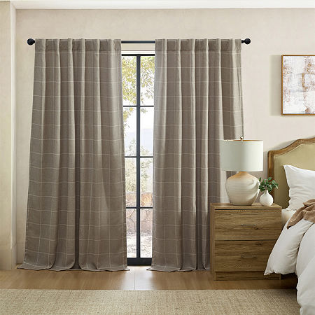 Click here for Elrene Home Fashions Sawyer Windowpane Plaid Black... prices