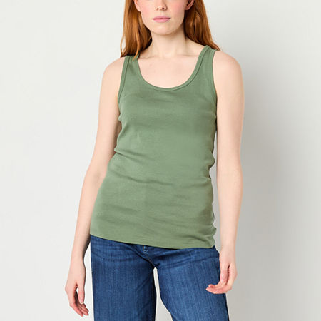 Click here for St. Johns Bay Womens Scoop Neck Sleeveless Tank To... prices