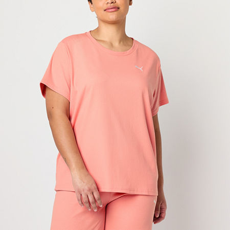 Click here for PUMA Womens Crew Neck Short Sleeve Rib T-Shirt Plu... prices