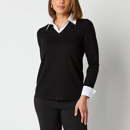 Click here for Black Label by Evan-Picone Womens Long Sleeve Blou... prices
