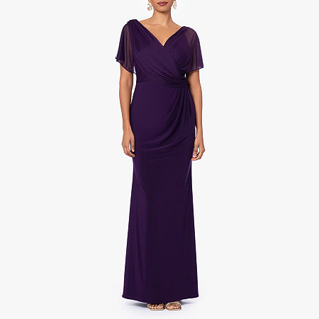 Click here for DJ Jaz Womens Short Sleeve Evening Gown  4  Purple prices