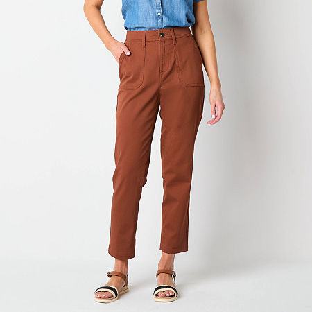 Click here for St. Johns Bay Womens Slim Regular Fit Tall Flat Fr... prices
