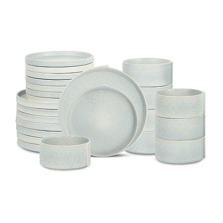 Stone Lain Bao 24 Pc. Dinnerware Set  Service for 8 - Blue/Gray