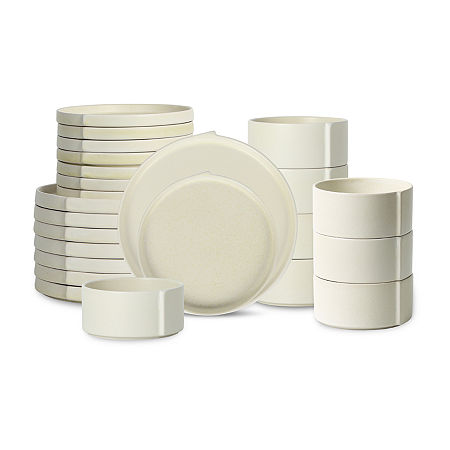 Stone Lain Bao 24 Pc. Dinnerware Set  Service for 8 - Beige