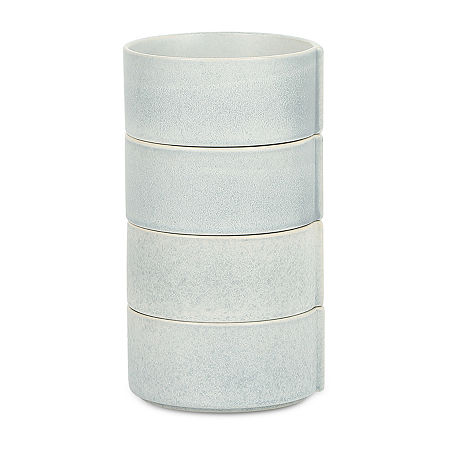 Stone Lain Bao Cereal Bowls  Set of 4 - Blue/Gray