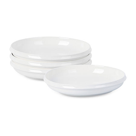 Stone Lain Verso Dinner Plates  Set of 4 - White