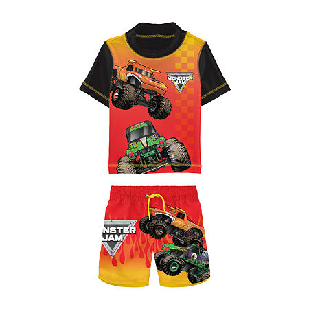 Click here for Toddler Boys Uv Protection Monster Jam 2-pc. Rash... prices
