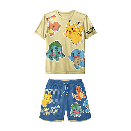 Click here for Little Boys Uv Protection Pokemon 2-pc. Rash Guard... prices
